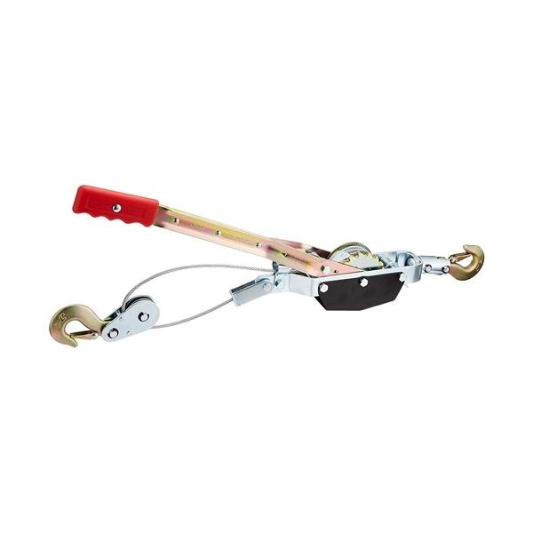 ●人力では動かせないときに●設備工事●フェンス張り●車のけん引●荷物の締め付け・固定●機械や木材・石材などの移動●倒木の木起し●ボートの陸あげなどに※本製品は、横引き作業用です。吊り下げ作業に使用しないでください。