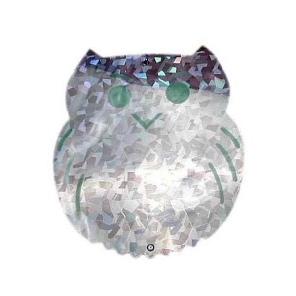 ●ふくろうのカタチが風に揺れキラキラ光る●蓄光効果で夜間も効力を発揮します