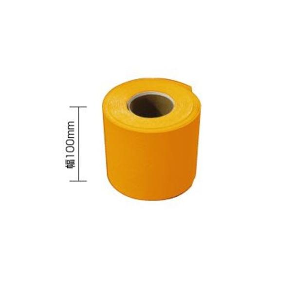 ●バーナーの熱で強力に溶着する路面標示材