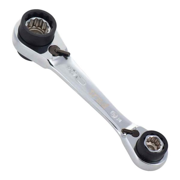 ●1本で使用頻度の高い8サイズに対応、幅広い作業に使用可能●ショートタイプで携帯性に優れ、狭い箇所での作業に最適●インナーソケットをスライドさせればアウターソケットでボルトの締緩作業が可能●軽くてコンパクトなので携帯性・操作性に優れ、通常の...