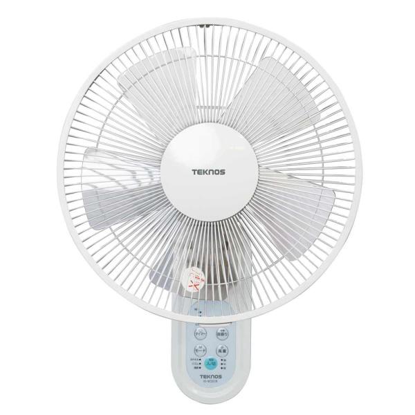●30cm・5枚羽根の壁掛け扇風機 ●ACモーター搭載●お部屋の空気循環に●首振りも手元で操作できるフルリモコン式