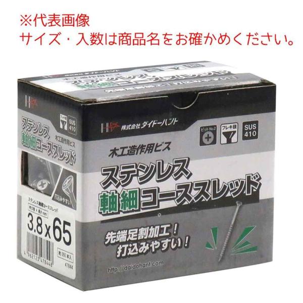●サビにくく、屋外や水廻りの施工に●SUS410マルテンサイト系ステンレスで高強度●軸部が細く、足割加工を施しているため、木材に対して負担を軽減します●頭部下のフレキ加工で木材を切削し頭浮きを防ぎます