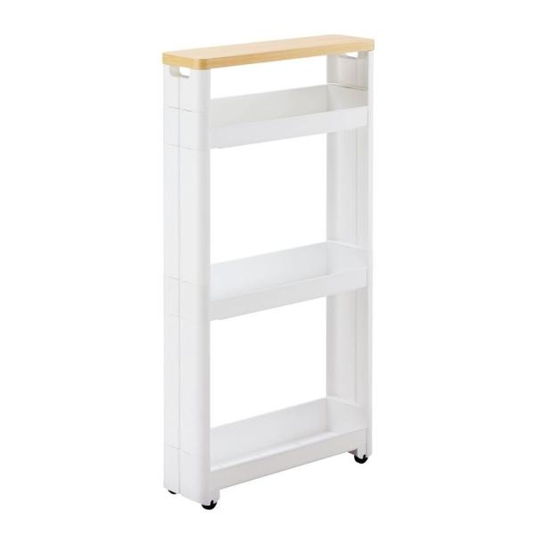 ●スタイリッシュな木製フラット天板で食器棚横に最適です●小物を取り出しやすいオープンタイプ●下段に2Lペットボトルであれば4本入る収納力●まっすぐ引き出しやすいコロ付きです