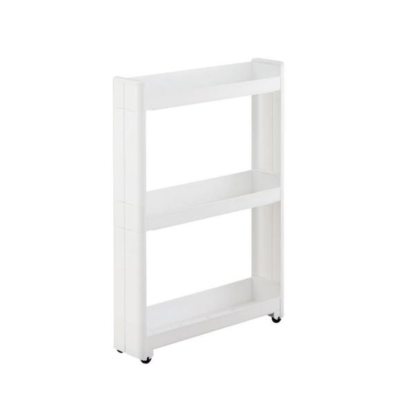 ●よく使う調味料などを最上段まで収納できるオープンタイプ●下段に2Lペットボトルであれば5本入る収納力●まっすぐ引き出しやすいコロ付きです