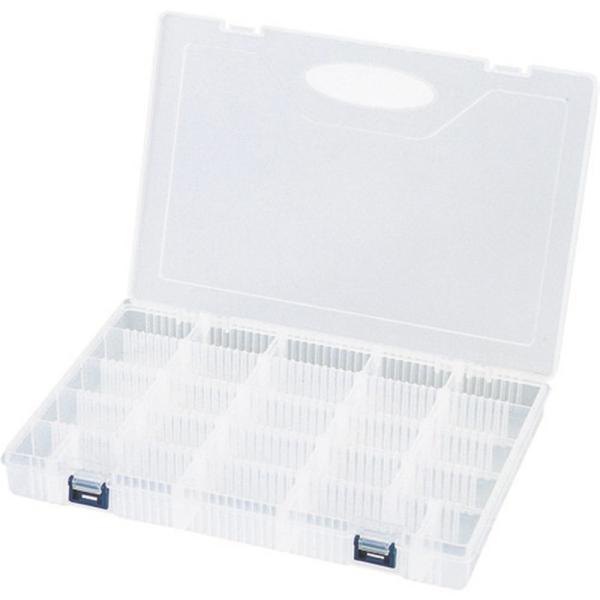 ●パーツ等小物類の収納。●取り出しやすい4面アール加工です。●蝶番・バックルは全て別部品を使用し、耐久性抜群です。●衝撃性・耐久性に優れたコーポリマーを使用しています。●システム収納を考えたコンポーネントタイプです。