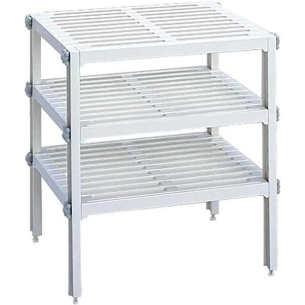 ●シンク下収納に便利なキッチンラック●鍋・フライパンの収納に●棚の高さが調節可能●工具不要で簡単に組み立てられる