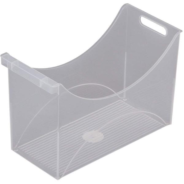 ●デスクの引き出し内やキャビネット内の書類整理に便利なA4サイズのファイル収納ボックスです●底面を山切形状にすることでファイルや書類が溝に入り、倒れにくくなります●2ヵ所のインデックススペースでデスクの引き出しやキャビネットの中でも認知がし...