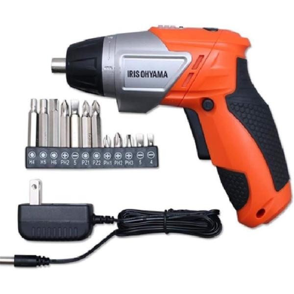 ●ネジ頭がつぶれない、クラッチ機能塔載の電動ドライバーです●ストレートタイプに変形できるので高い所や狭い所の作業に便利です●ネジ穴を照らせるLEDライト付きです●ポジドライブビット付きなので海外製家具の組み立てが楽にできます