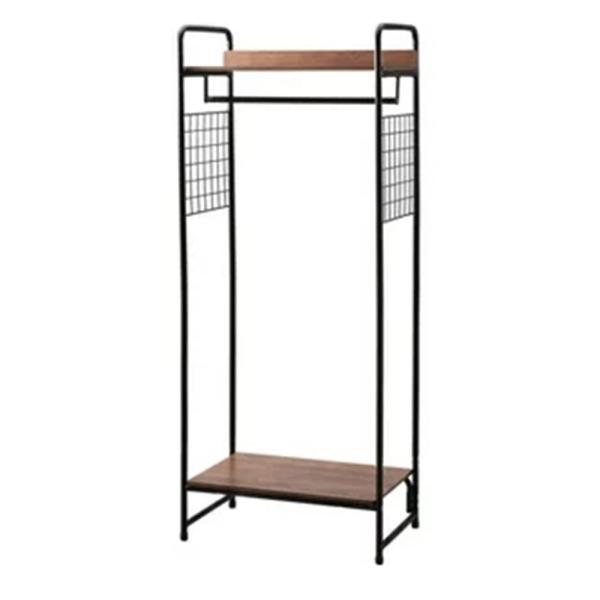 ●シワなく衣類を収納するのに適したデザイン性のあるスタイルハンガーです●棚板には帽子やカバンなどのファッション小物の収納ができ、サイドのメッシュパネルは、フックなどを利用しカバンやストール、アクセサリーなどを収納できます