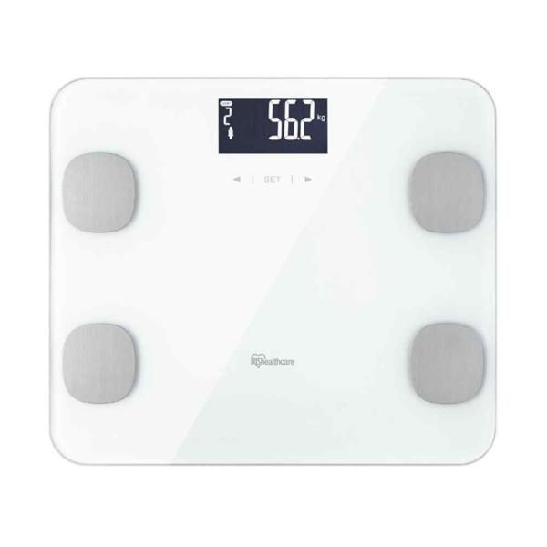 ●厚さ24cmで棚の下にもすっきり収まる薄型サイズの体組成計です●体重、体脂肪率、体水分率、筋肉率、推定骨量、内臓脂肪レベル、基礎代謝、BMIの8項目が測定できます●10人分のユーザー登録ができます●体組成を測定するには、ユーザー情報の登録...