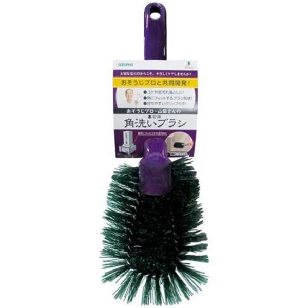 ●お掃除のプロと共同開発しました●洗いにくい角についた汚れを落とせるよう、ブラシ形状を工夫しました●やや硬めのブラシがこびりついた汚れをしっかりかき出します●墓石や外柵まわりのコケや泥汚れ落としに