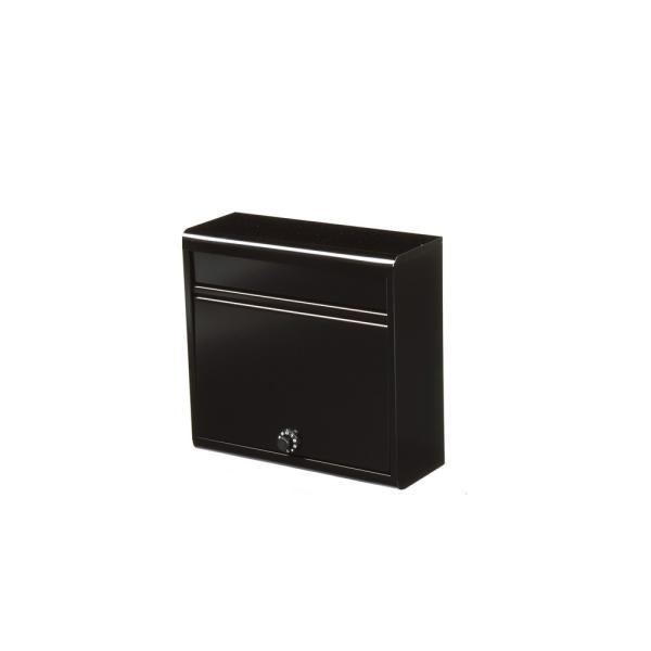 ●スリムな壁掛けタイプ●ダイヤル錠付●A4封筒が入る●はがきが取り出しやすいエンボス付