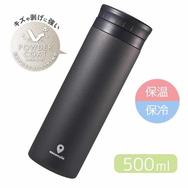 ●ホッとひと休み、ここがいつものカフェになる●開けるも閉めるもクイッとカンタン半回転●リブがあるので手にかかって取り出しやすい●塗装が剥げにくく、指紋が付きにくいパウダーコート●氷ストッパー付き