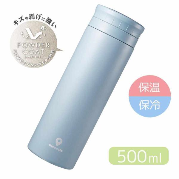 ●ホッとひと休み、ここがいつものカフェになる●開けるも閉めるもクイッとカンタン半回転●リブがあるので手にかかって取り出しやすい●塗装が剥げにくく、指紋が付きにくいパウダーコート●氷ストッパー付き