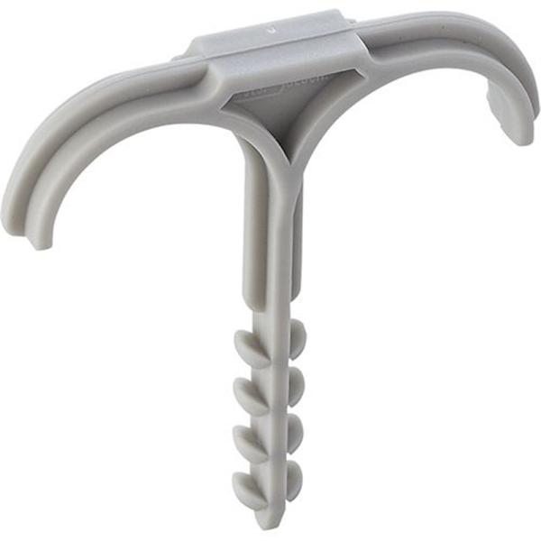 ●配管を押さえる樹脂製サドル●取付ビスが不要で施工性に優れます●下穴は6mmを開けてください