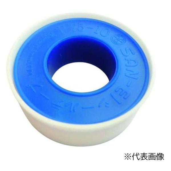 ●水栓やパイプの根元のネジに向かって右に巻いて使用●テープ1mで水栓(呼び13)を3個程度取付可