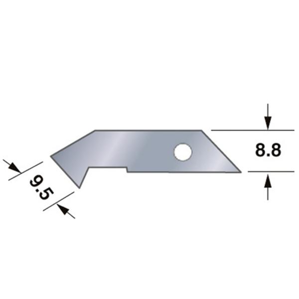 ●プラスチック切断用カッター替刃。●プラスチックカッターの刃に付け替えられます。