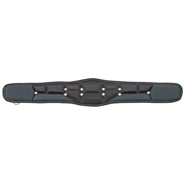 ●建築・工事用胴当てベルト。●フィット感抜群の超立体ダブルクッションです。●腰に密着するノンスリップ構造を採用しています。●型崩れしないリベットロック構造です。●腰骨が痛くなりにくいサイドサポート形状です。●ベルト通し5本仕様です。