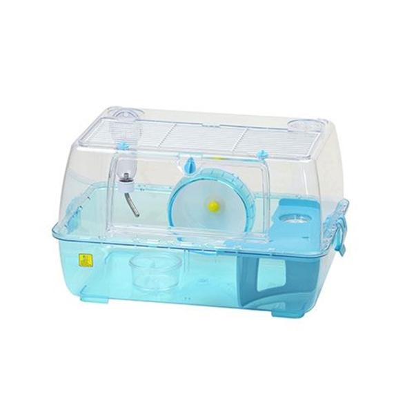 ●広々とした空間に快適な仕掛けがいっぱい！●簡単に組み立てられ、ハムスター飼育に欠かせない、用品も付属している飼育キットです