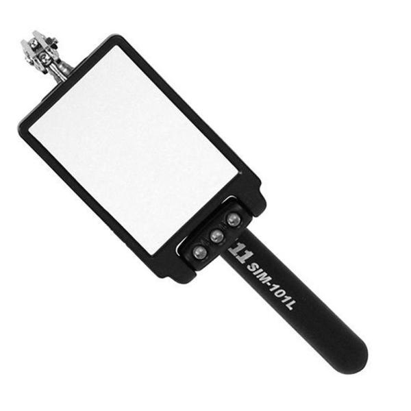 ●LEDライト付きで暗い場所でも点検個所を明るく照らします●5段階伸縮で29.5cmから88.5cmまで伸縮自在です●携帯に便利なクリップ付きです●角度調整可能なLEDライトです