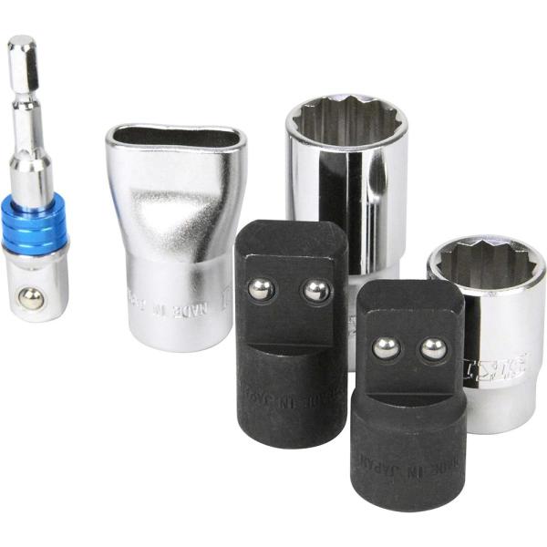●誰でも簡単、スマート車載ジャッキアップソケットセット●お手持ちの電動工具に装着することで手を汚すことなく簡単にタイヤ交換など純正車載ジャッキが使用できます●ホイルナットの緩め締めにも対応●お使いの電動インパクトレンチ、ドライバーに装着が可...