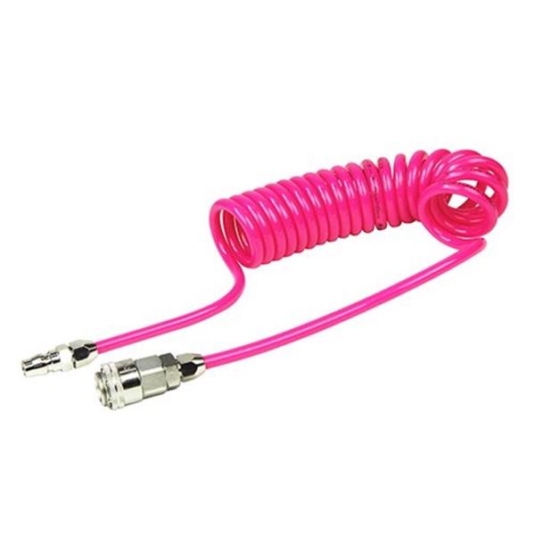 ●エアホースの取り回しや収納のわずらわしさを解消します●伸ばして作業ができ、縮めて収納できる伸縮で邪魔にならないコイル状のエアホースです●ワンタッチソケット付きで、便利です