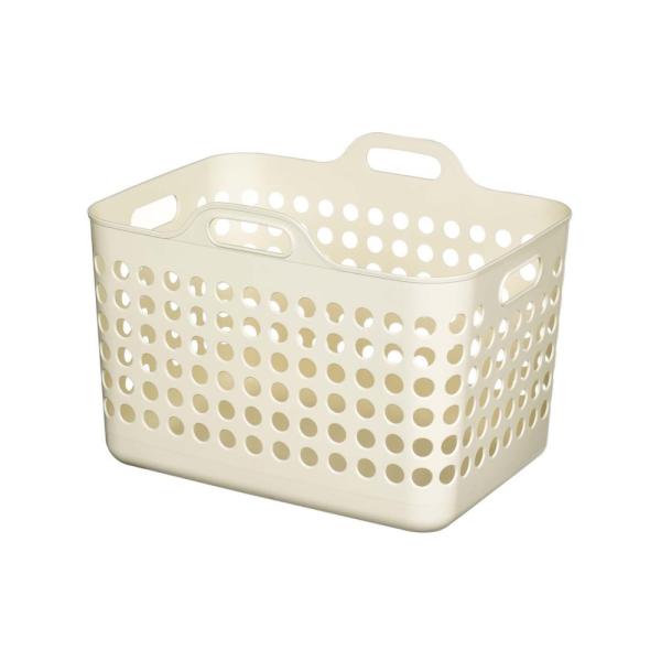 ●ポリエチレン使用の為、やわらかいソフト素材のバスケットです●お洗濯に、レジャーに、子供のオモチャ等の整理収納に便利です●ハッピーバケット・角　フタＭと組み合わせて使用すると積重ねる事が出来ます