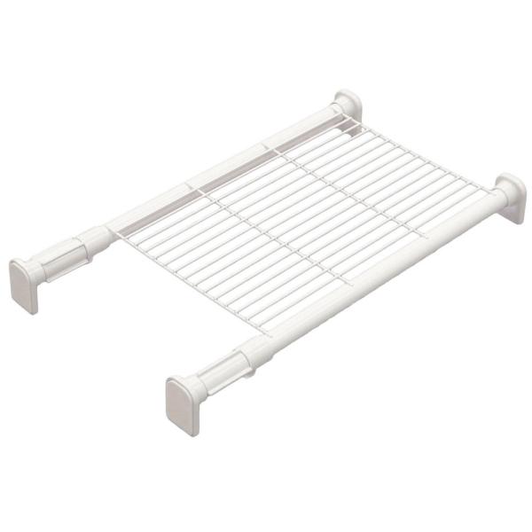 ●最大耐荷重50kg。小物を載せるのに便利なスチールメッシュタイプ。強力タイプの突っ張り棚です。●耐荷重:50~30kg取付寸法:50~73cm