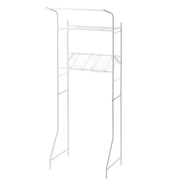 ●インテリアに馴染むマットな質感の洗濯機ラックです●洗濯機上部を有効活用●平ら・斜めに変更できるバスケット台付きで、タオルや洗濯物の収納に便利です●バスケット台はバスケット不使用時にネット棚として使用可能●ちょっと掛けに便利なハンガーパイプ...