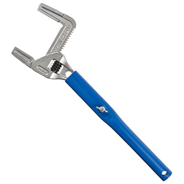 ●化粧配管の締付け、排水トラップの取付け・取外し、鋼管用継手の締付け、水道用PE管金属継手の締付け。●口開き寸法はワイドな16〜92mmです。●PE管金属継ぎ手などの締め付け時に使用するサヤ管を標準で付属しています。●本体と上アゴのガタが少...