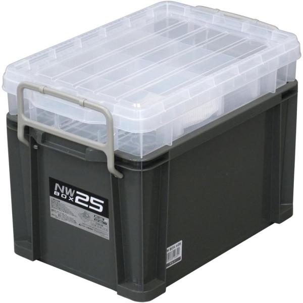 ●浅・深型2段タイプで小物・大物をまとめて収納●浅型には移動できる仕切板付き●フタには便利な目盛り付き●アステージ製コンテナシリーズとも積み重ね可能