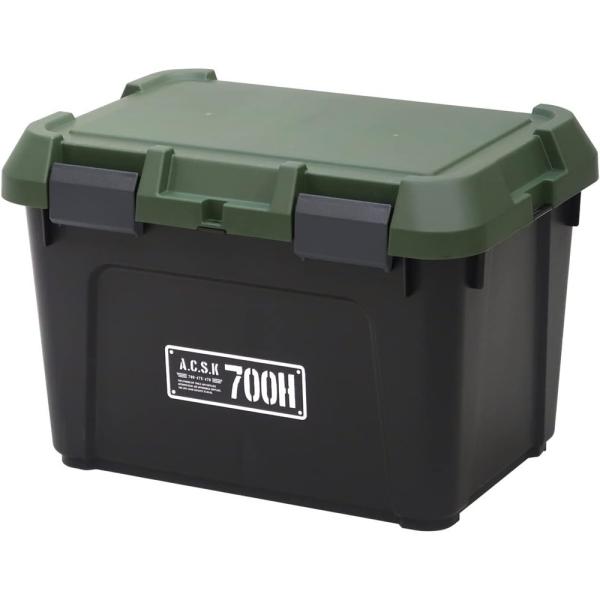 ●フタ耐荷重80kgで抜群の強度●市販の南京錠が取り付けられる鍵穴付き(※シャックル径が5mm以下の物)●軽トラックの荷台に2個ピッタリ収まるサイズ●2段まで積み重ね可能