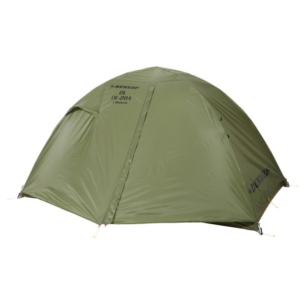 盛夏での登山』や『ツーリング』で使いやすい通気性重視の両入口テント。多くのシーンで使用できる4シーズン用テント。カラーオリーブ素材フライシート／20Dポリエステルリップストップ（ポリウレタン防水加工）インナーテント／10Dナイロンリップスト...