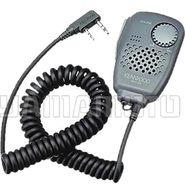 JVCケンウッド製トランシーバー（２ピンコネクタ方式）用リモートコントロールスピーカーマイク●音量調節ボリューム付き●3キーリモコン対応●別売Φ2.5mm径イヤホン装着可能●360度の回転クリップ付き