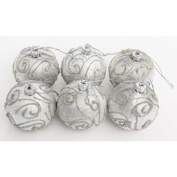 ● ６個で１セット販売価格 ● バラ１個本体サイズ：約７ｃｍ ● お客様自身で、お好きに装飾可能です。クリスマス装飾　クリスマス　クリスマスツリー装飾　装飾　デコレーション　イベント　パーティー　クリスマスツリー　ボールセット　飾り　飾り付...