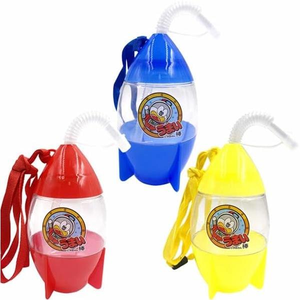 ● うまい棒のキャラクターの光るロケットボトルです！● お祭りや屋台、イベントなどで大人気のおもちゃ！！● 底のボタンを押すと３パターンに光る！● ドリンクが光に照らされてとっても幻想的に夜祭やイベントで目立つこと間違いなし！● お祭り気分...