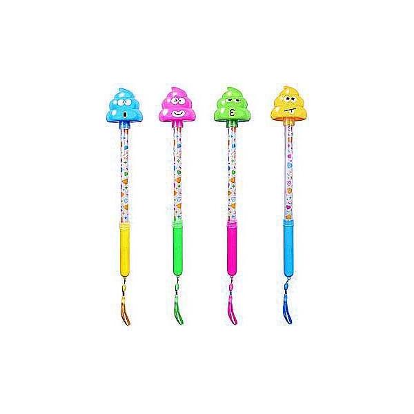 ● 寸法約寸：うんちΦ67x63ミリ／棒29.8cmxΦ19mm／紐95mm● 材質：PS/PVC● ボタン電池付(テスト用なので入替必要)● 4色アソート ● 12個セット● 対象年齢：6歳以上● ご使用前に袋の記載注意事項を必ずお読み下...