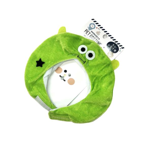 ● 猫・小型犬用のペットコスチューム● 可愛いモンスター！エイリアン！デザインのかぶり物● 緑色フリース素材のペットコスチューム● 首元にあるマジックテープで調整できます。● お祭りやイベント、ハロウィンのコスプレなどにも最適です。● プレ...