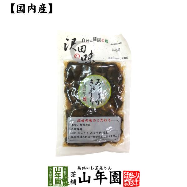 【国産原料使用】沢田の味 みょうがきゅうり しょうゆ漬 80g 送料無料 自然と健康の郷 群馬県吾妻郡産 健康 ダイエット ギフト プレゼント 母の日 父の日 プチギフト お茶 内祝い チャイ 2024【関連検索キーワード】送料無料 業務用...