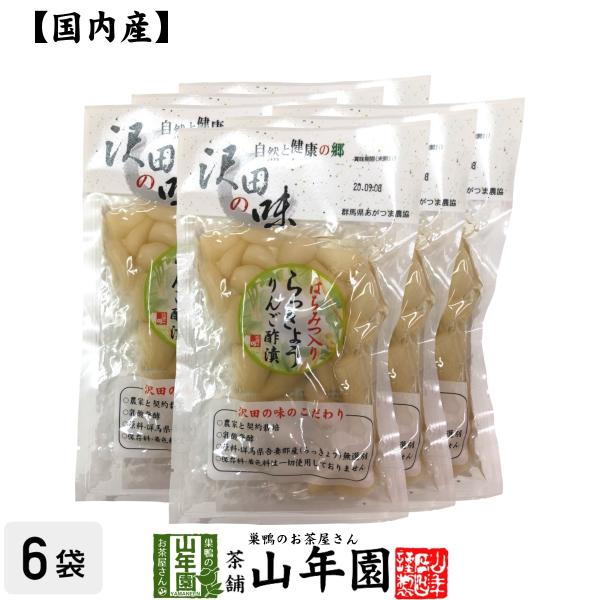 【国産原料使用】沢田の味 らっきょうりんご 甘酢漬 100g×6袋 送料無料 自然と健康の郷 群馬県吾妻郡産 健康 ダイエット ギフト プレゼント お茶 バレンタイン 2026 ギフト 内祝い 早割【関連検索キーワード】送料無料 業務用 美...