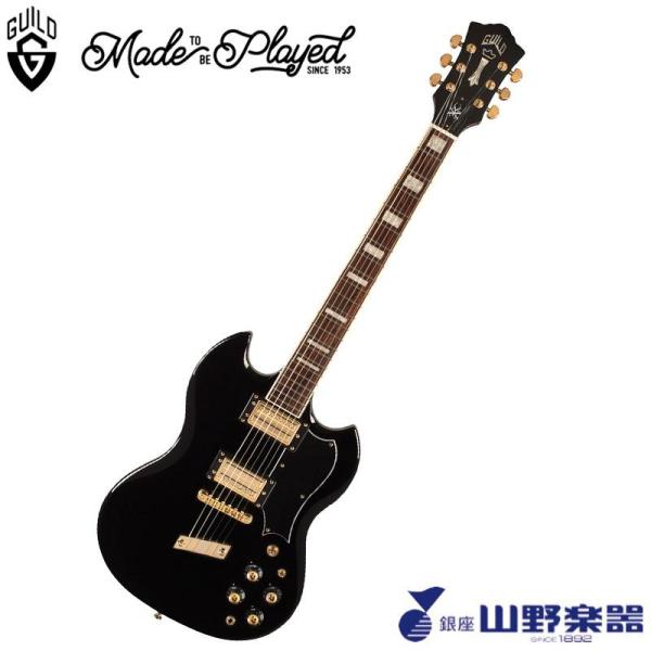 太く強い音、その中にもどこか柔らかさもあるアメリカンウエポン[ポララ キムテイル YPU6][ギルド][エレキギター]