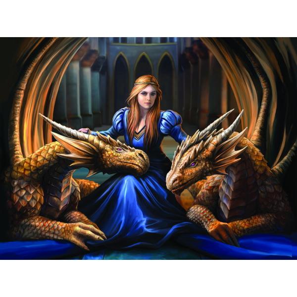 ●3Dジグソーパズル【ロイヤリティー】500ピース / ANNE STOKES パズル 知育 動物 アニマル ファンタジー 魔法 ドラゴン RPG ヤマサン YAMASANプライム3Dは平面の画像を3D画像に変換したジグソーパズルで、見る角...