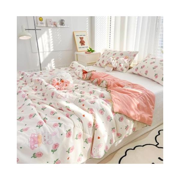 素材 綿?ポリエステルサイズ 製品重量 約0.75kg商品説明 春から長い間使えて経済的、洗える子供用肌掛け布団表も裏も肌にやさしい綿ガーゼを使用。吸水性?通気性?放湿性?保温性に優れたコットンガーゼを水洗い加工することで、使い始めからやわ...