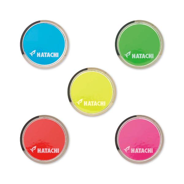 蛍光素材により、色鮮やかに発色して目立つマーカー。視認性が良く、プレー中も見失いにくい。メーカー：羽立工業（株）　HATACHI 　ハタチ　グランドゴルフ　2025年発売開始、新製品品名：蛍光マーカー３　品番：BH6043素材：スチールサイ...