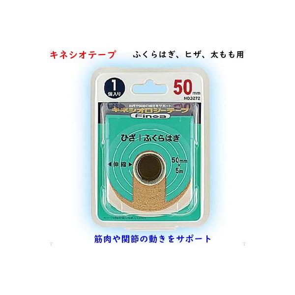ムトーエンタープライズfinoaキネシオロジーテープ50ｍｍｘ5ｍ(伸縮性あり）ふくらはぎ/ひざ/太ももなどに最適です筋肉や関節の動きをサポート