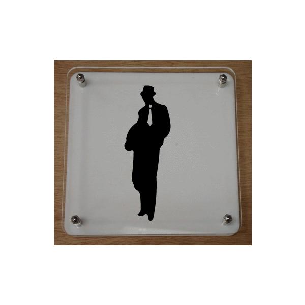 トイレマーク二層式プレート全て当店オリジナルのトイレマークプレートです。ステンレス製トイレマーク・ステンレス製トイレプレート表示板・プレート板・看板・標識・サインWCマーク　WCプレート　TOILETマーク　TOILETプレート　御手洗プレ...