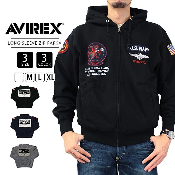 程よい厚さのスウェット生地を使用したジップアップフーディ。「TOP GUN トップガン」モチーフのグラフィックワーク。映画トップガンの劇中でマーベリックが着用しているフライトジャケットCWUジャケットに施されているVX-31 通称ダストデヴ...