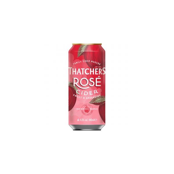原産国：イギリス、内容量440ml ×24本、アルコール度数：4.0%、保存方法：常温商品番号:05020628001468THATCHERS ROSE CIDER 4.0％ 440ml　特長あるバラ色で、爽やかなりんごの風味が広がる缶入り...