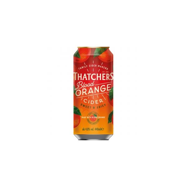 原産国：イギリス、内容量440ml ×24本、アルコール度数：4.0%、保存方法：常温商品番号:05020628002632THATCHERS BLOOD ORANGE4.0％ 440ml 香り豊かなブレイバーン、フジ、ガラから造られたサイ...