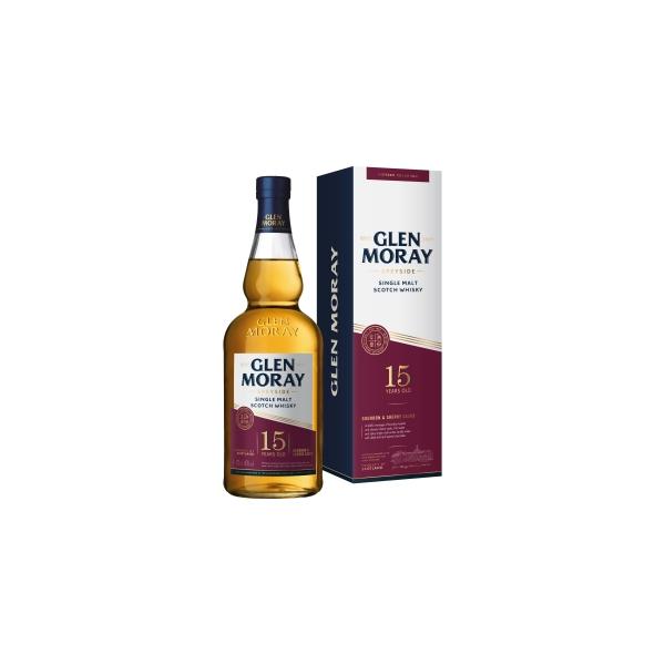 原産国：スコットランド、内容量700ml、アルコール度数：40.0%、保存方法：常温商品番号:5060116321562Glen Moray 15Y 700ml シェリー樽とアメリカンオークという個性の違う2種類を合わせた15年熟成の逸品。...